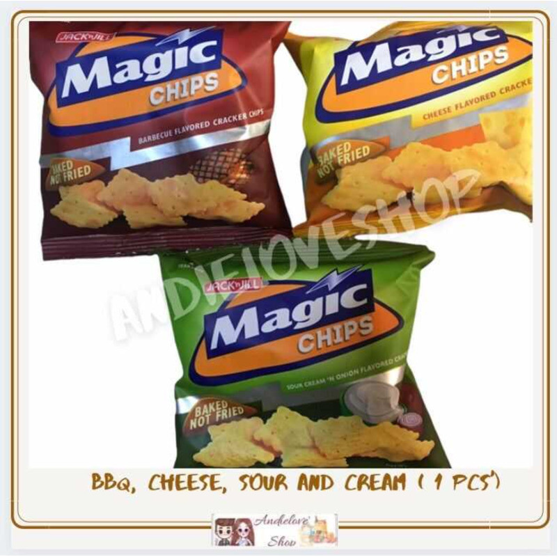 Magic Flakes Chips ( Cheese, Barbeque , Sour And Cream) 1 Pcs Small ...
