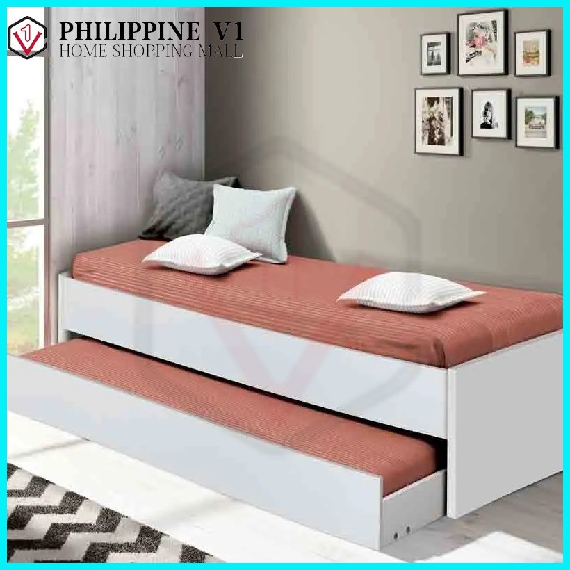 Philippine V1 Wooden single bed frame Wooden single pull-out bed/2 ...