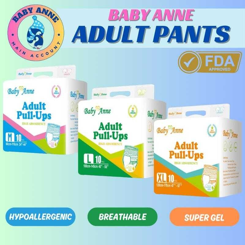 BABYANNE ADULT PULL UP PANTS BY 1 PACK M-Xl Comfort 92D 78B | Shopee ...
