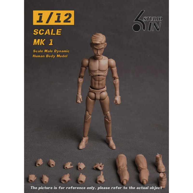 6In Studio 1/12 Super Movable Anime Male Body Action Figure | Shopee ...