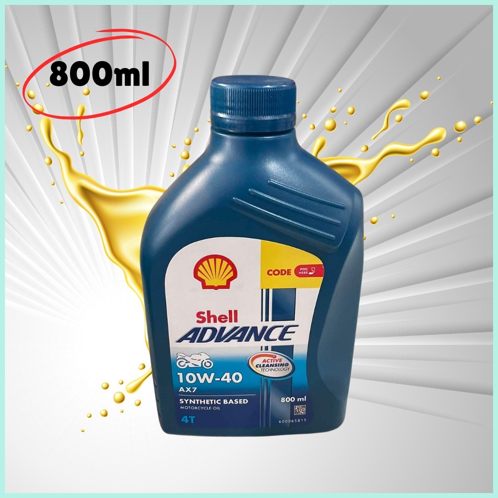 Shell Advance Scooter Engine Oil w/ BSM Gear Oil 800ml/1Liter 4T SAE ...