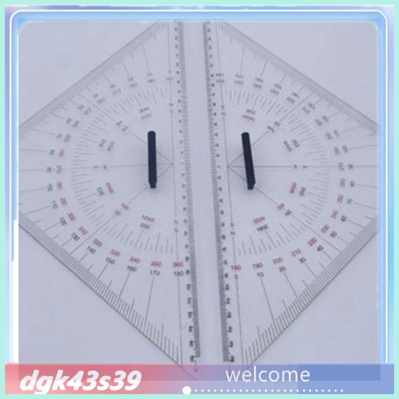300mm Chart Drawing Triangle Ruler for Ship Drawing Nautical Protractor ...