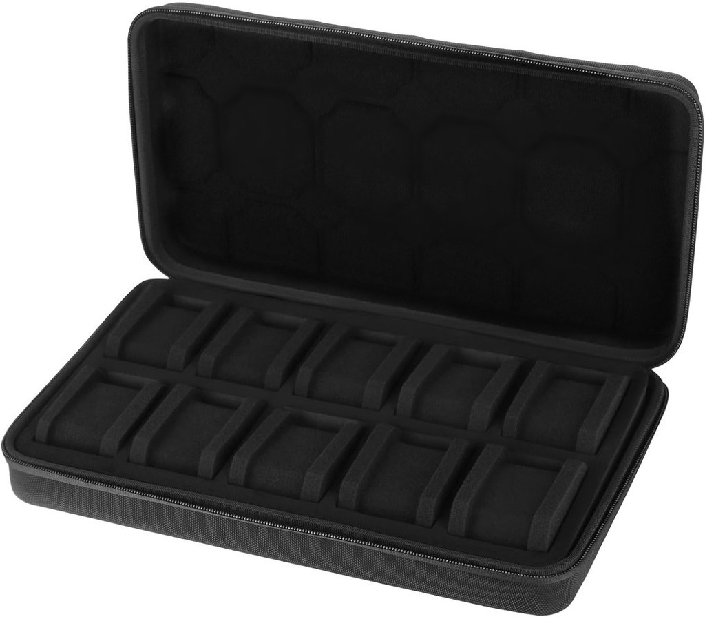 10 Slots Watch Storage Box Portable Travel Zipper Oxford Cloth Storage ...