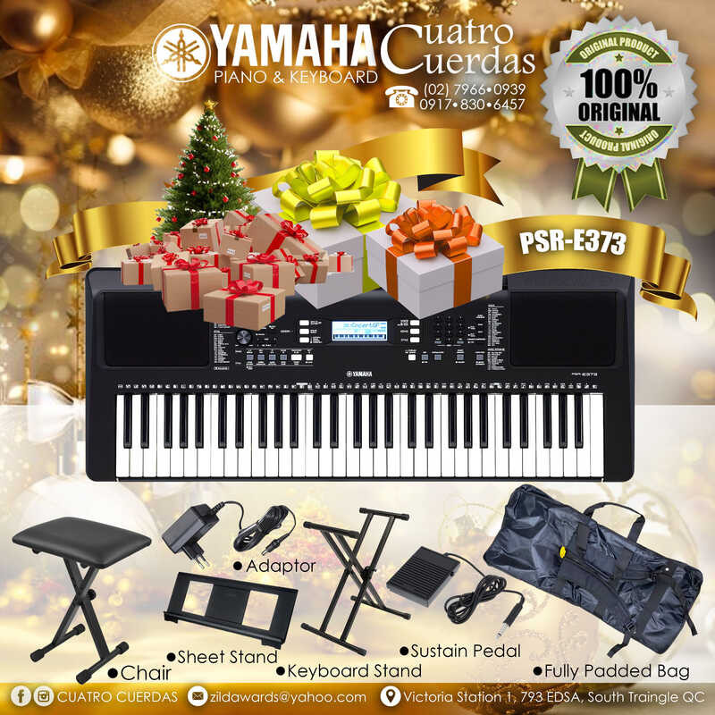 Yamaha PSR E373 61-Keys Portable Keyboard | Shopee Philippines