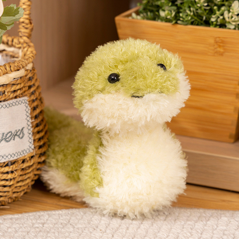 28cm Cute Green Snake Plush Toy Lovely Stuffed Anime Ins Style Snake ...