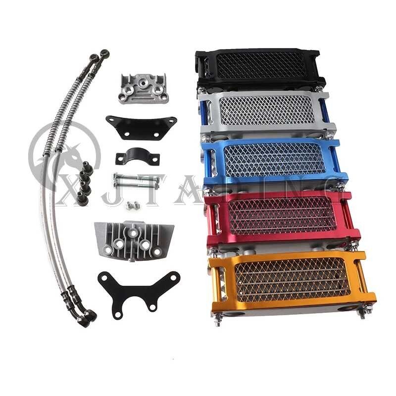 Motorcycle Universel Radiator Kit Oil Cooler Para Sa 50Cc 110 125 140Cc ...