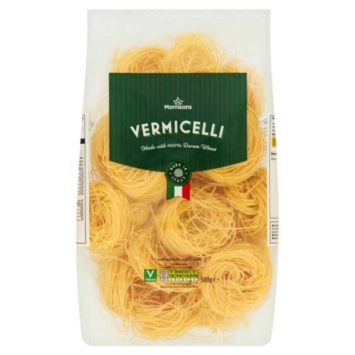 Morrisons Vermicelli Pasta Ginawa 100% Durum Wheat - Mula sa UK (500g ...