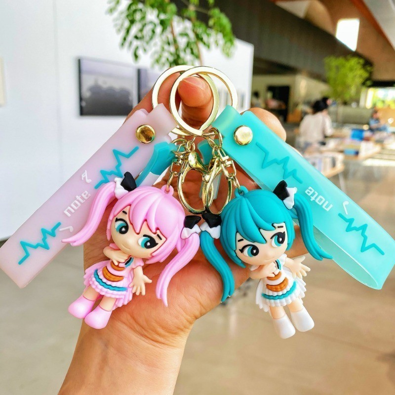 Anime Keychain Hatsune Miku Keychain Cartoon Cute Pendant Animation ...