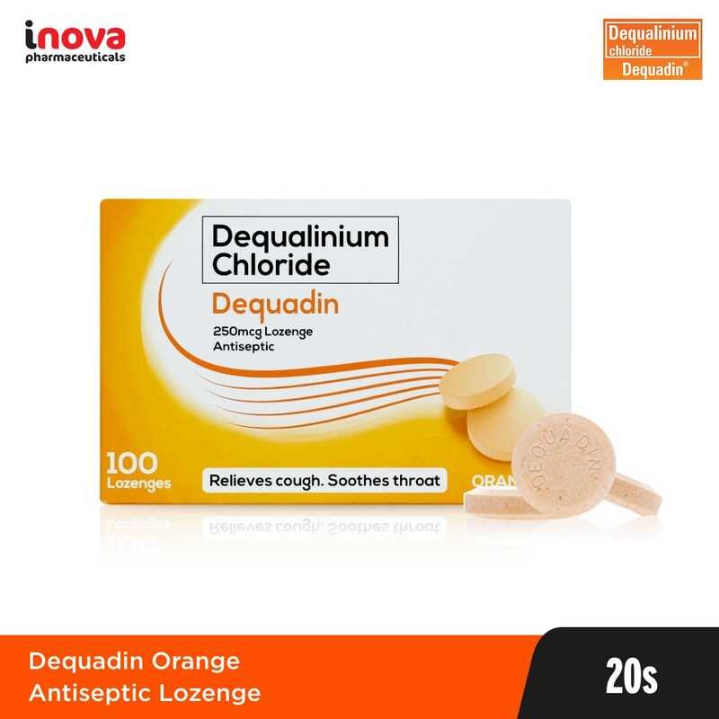 Antiseptic Dequadin Orange Lozenge 250 mcg 20's COD quality goods ...