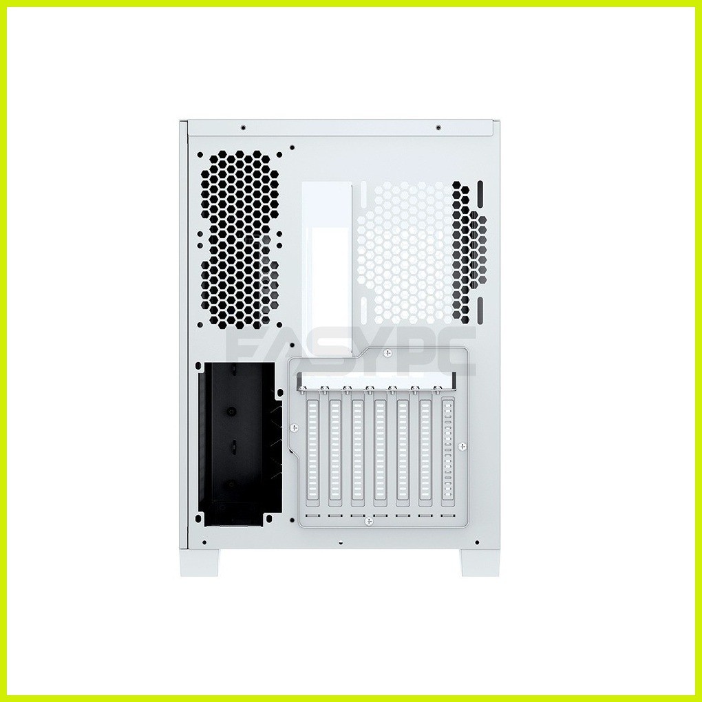 ⚽︎ EasyPC | RAKK Hamrus pc case gaming| White/ Black| Mid Tower ...