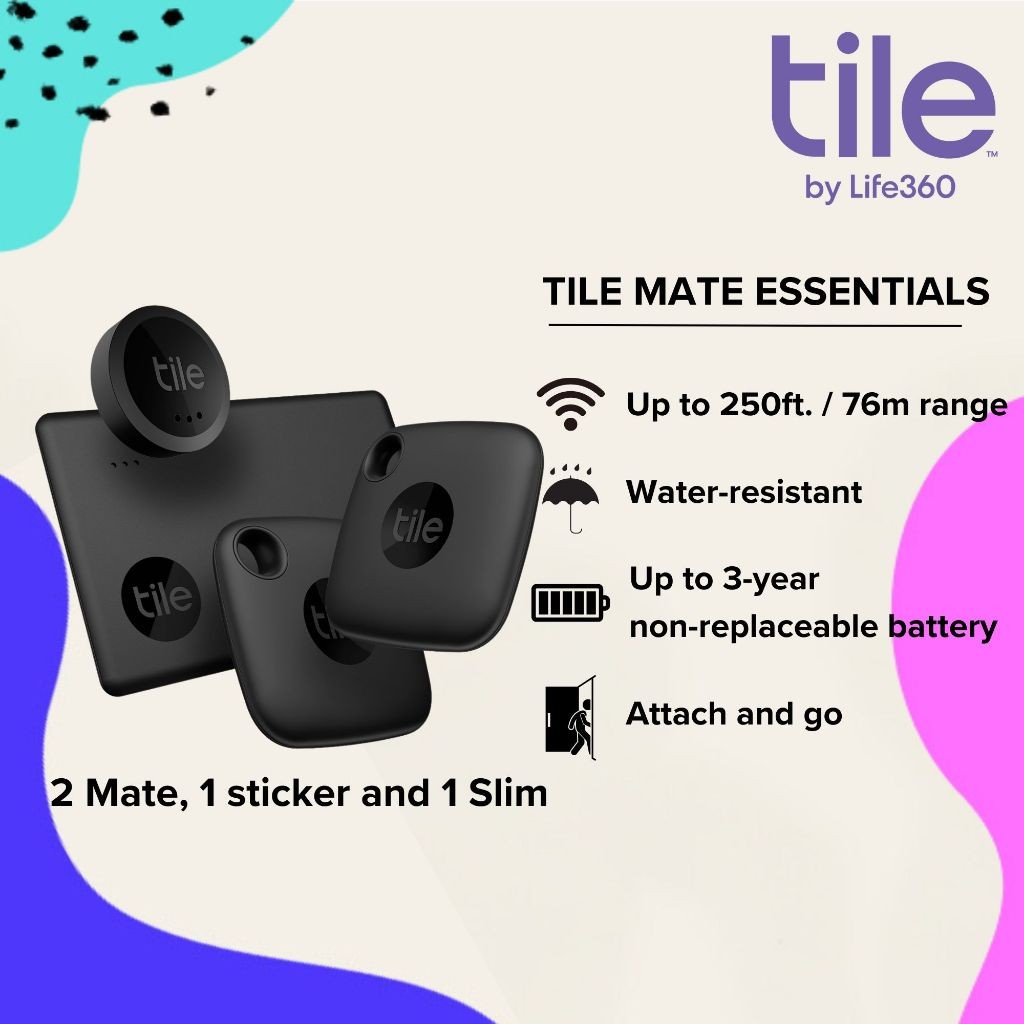 Tile Mate Essentials, A variety of trackers for your things (GPS ...