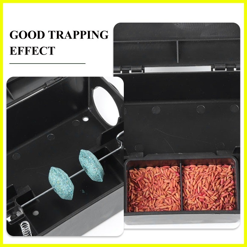 ⭐ Multifunctional Mouse Trap Rat Trap Box with Lock amd Key Bait Box to ...