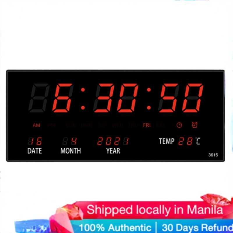 Day Ship Same Bo Vm 15Inches Large Display LED Digital Wall Clock ...