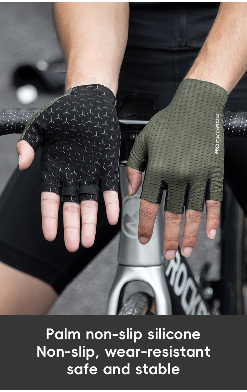 ROCKBROS Bicycle Cycling Glove Full Finger Breathable Anti-slip Shockproof Bike Glove Men Women ...