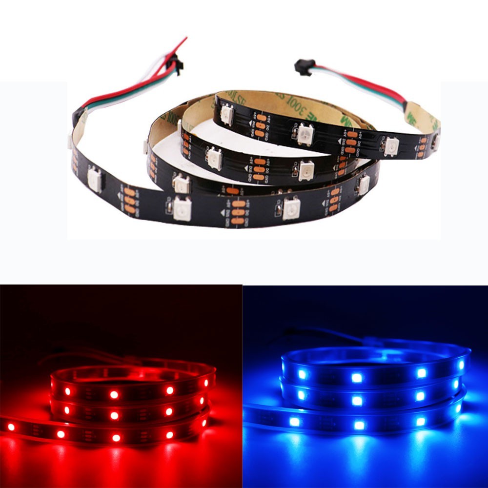 Xnbada 1m -5m WS2812B RGB Led Strip,WS2812 Individually Addressable IC ...