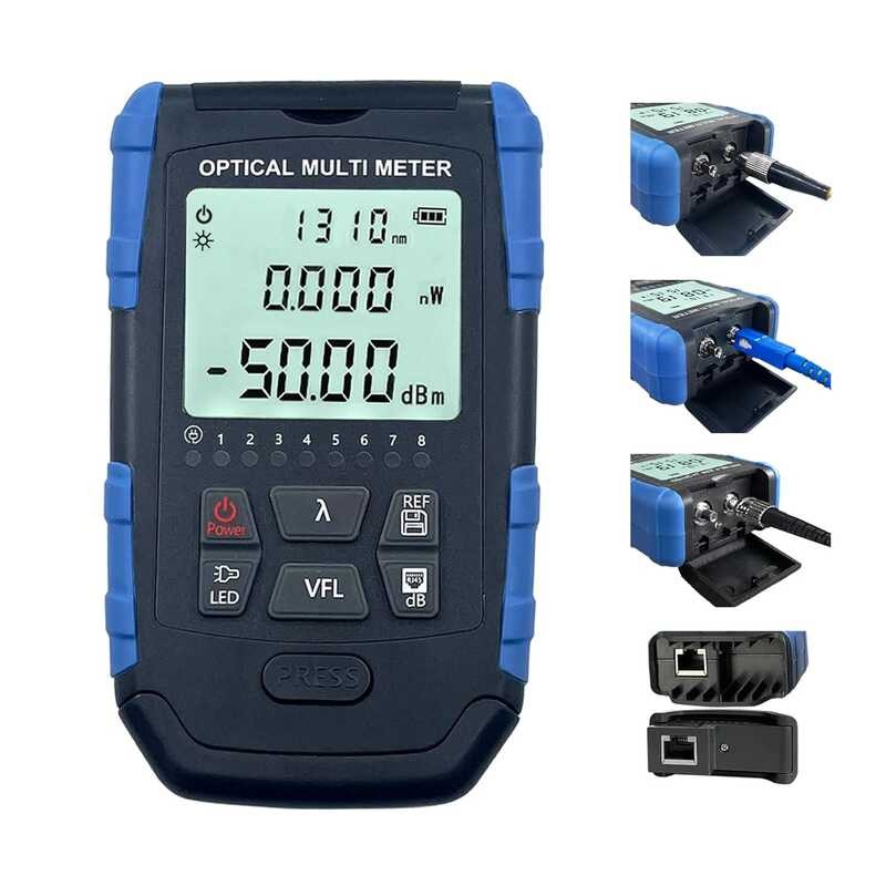Optic 5-in-1 Fiber Tester - Fiber Optic Cable Tester, Portable Fiber ...