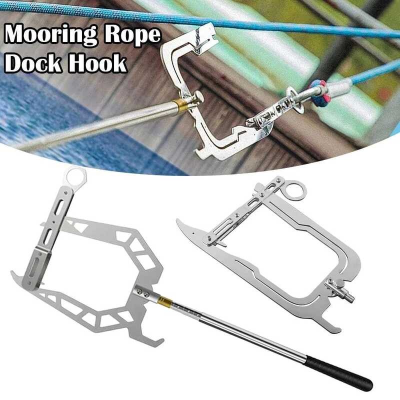 Telescoping COD Boat Hooks Mooring Rope Dock Tools Stainless Steel ...