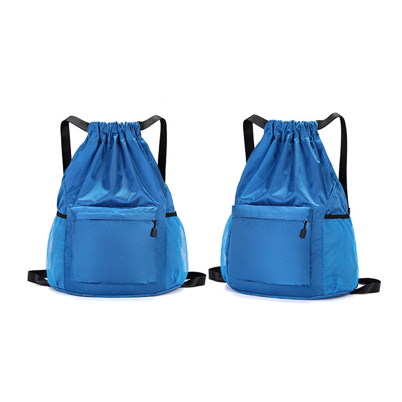 Men/Women Drawstring Pocket Backpack 2024 New Nylon Waterproof Backpack ...