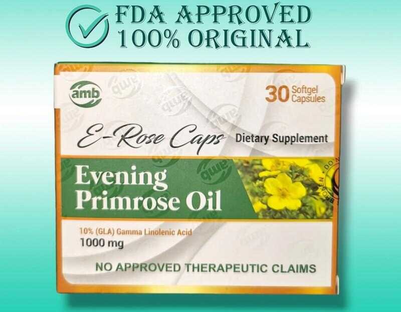 E-Rose EVENING PRIMROSE OIL 1000Mg Supplement Dietary Capsule ...