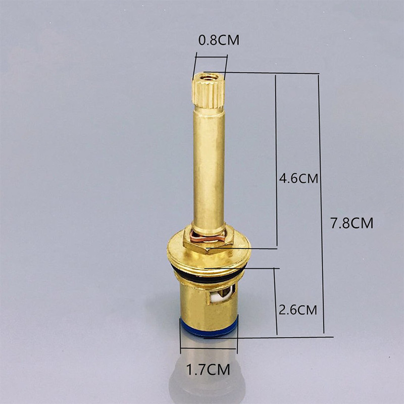 Faucet Valve Core Long Handle Brass Tap Valve Core Top Replacement ...