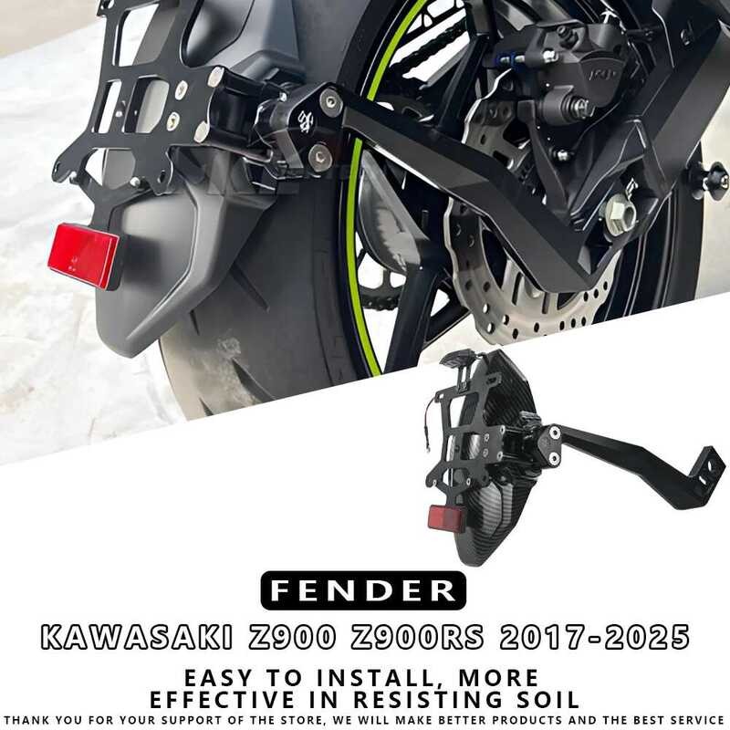 A For KAWASAKI Z900 / Z900rs 2017-2025 Motorcycle Rear Mudguard Wheel ...