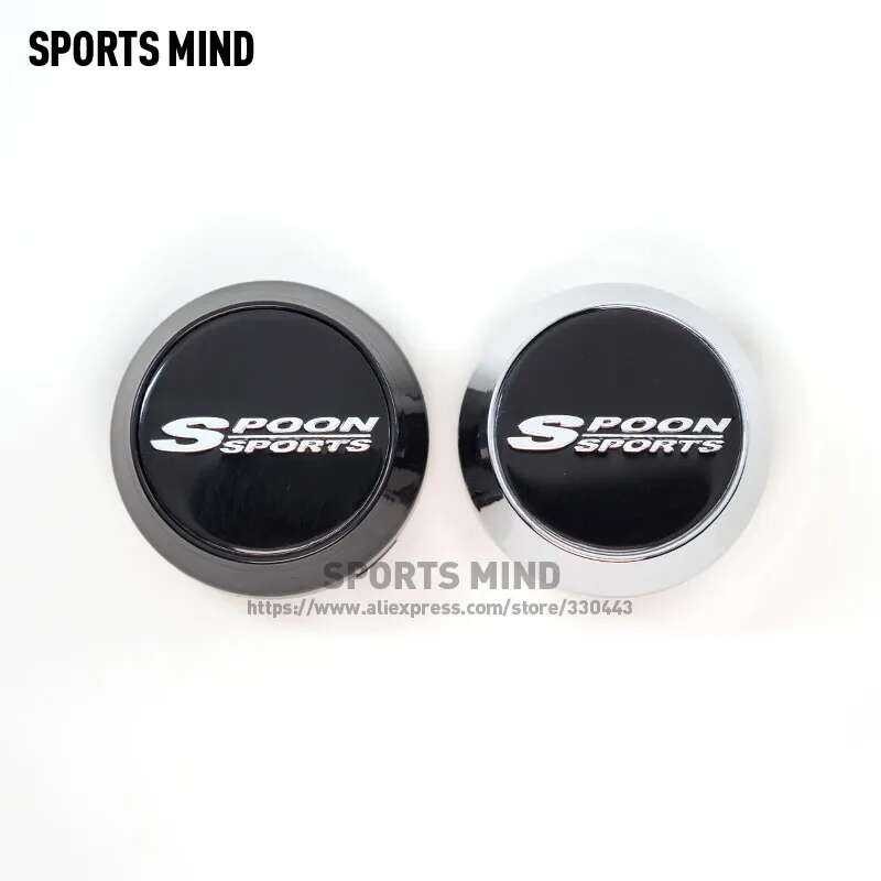 Car 4PCS/lot 60MM Wheel Center Hub Caps for SPOON SPOR WHEEL Emblem ...