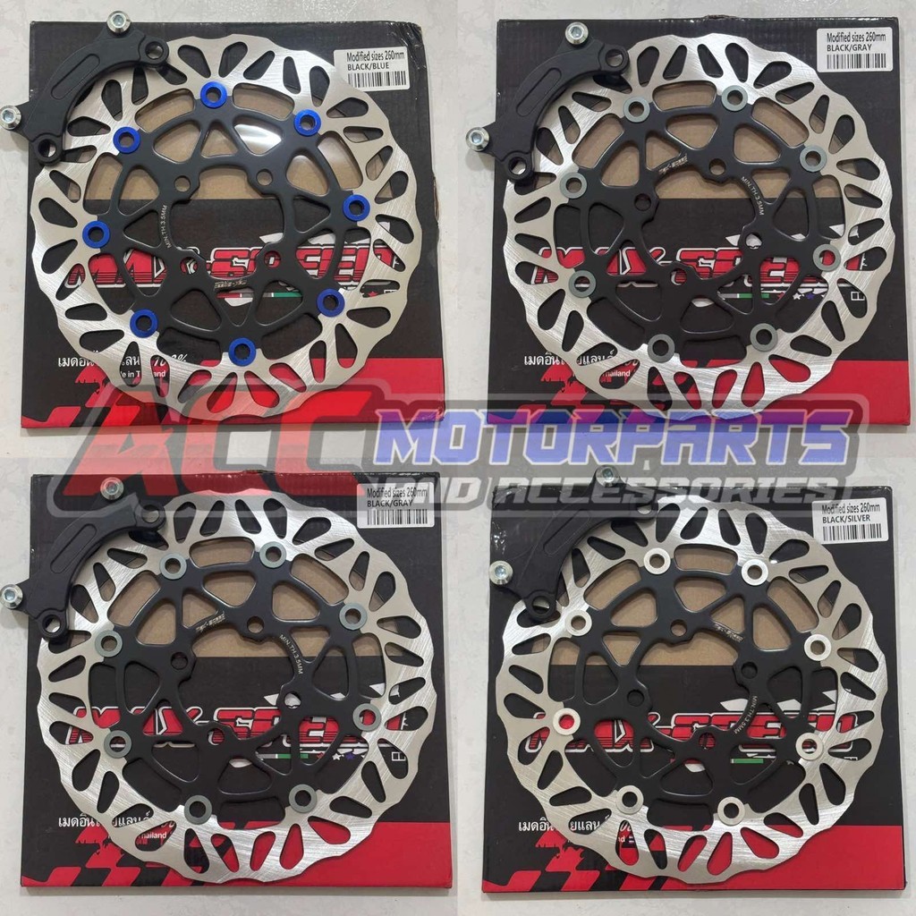 260MM BIG DISC W/BRACKET MIO SPORTY , SOULTY , FINO , MXi - 4HOLES ...