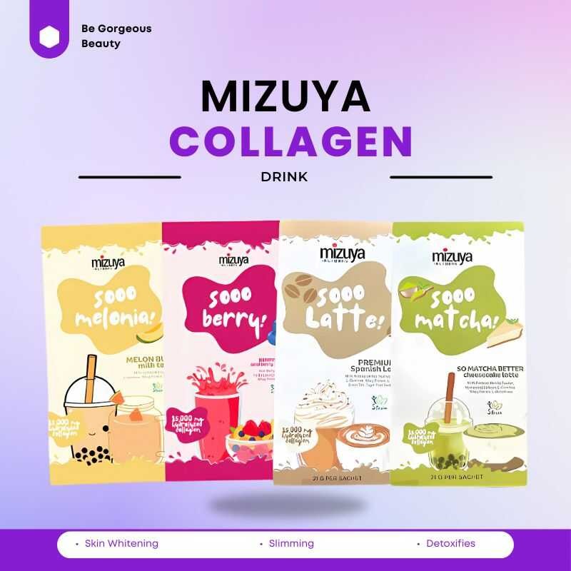MIZUYA Collagen Drink Matcha Spanish Berry Melon Cheesecake Milk Tea ...