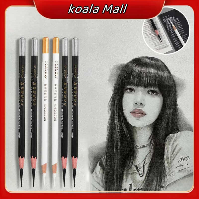 Original For & Sketching White Art Students Charcoal Pencil Set For ...