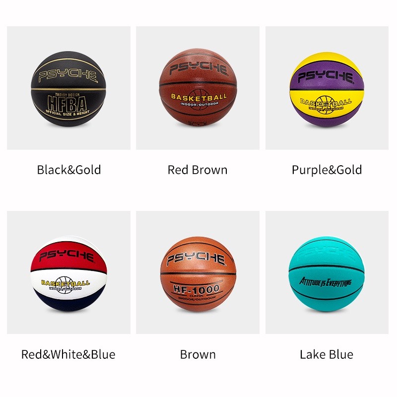 「Psyche」 Original Basketball Ball Size 7 Leather Outdoor Indoor Street ...