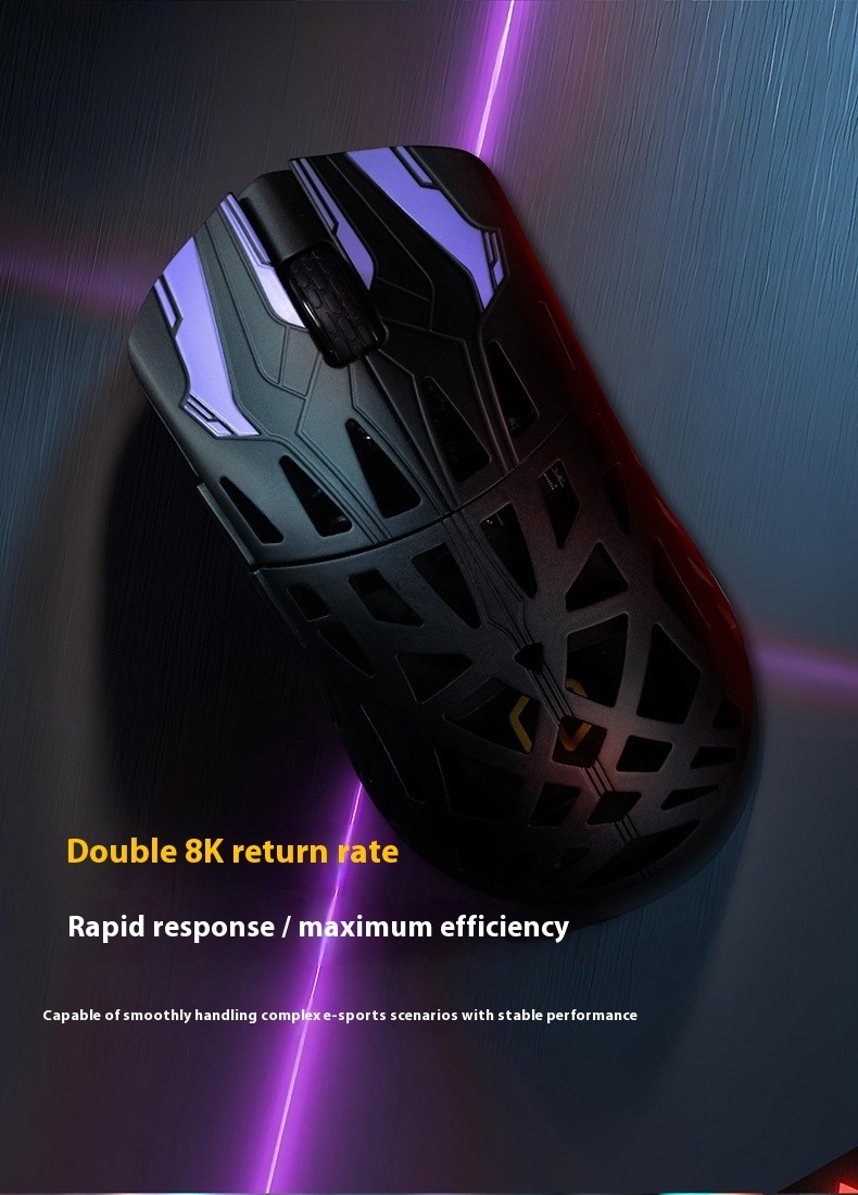 IROK HE6 Ultra Mouse Tri Mode Mouse Paw3950 Ergonomics Wireless 8000Hz ...