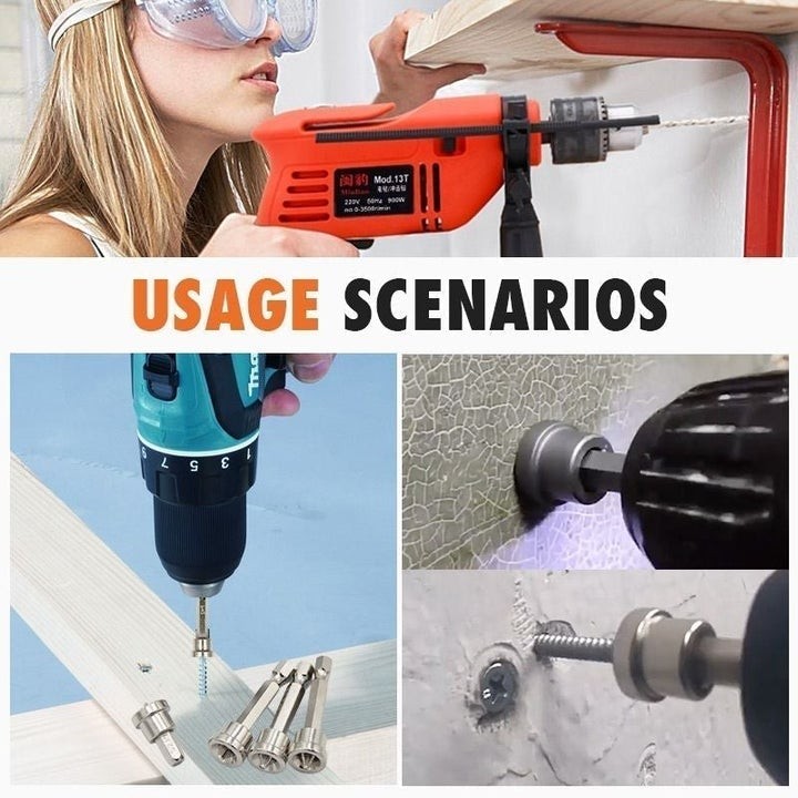 5PCS Magnetic Positioning Screwdriver Bits Head 25/50mm Positioning Bit ...