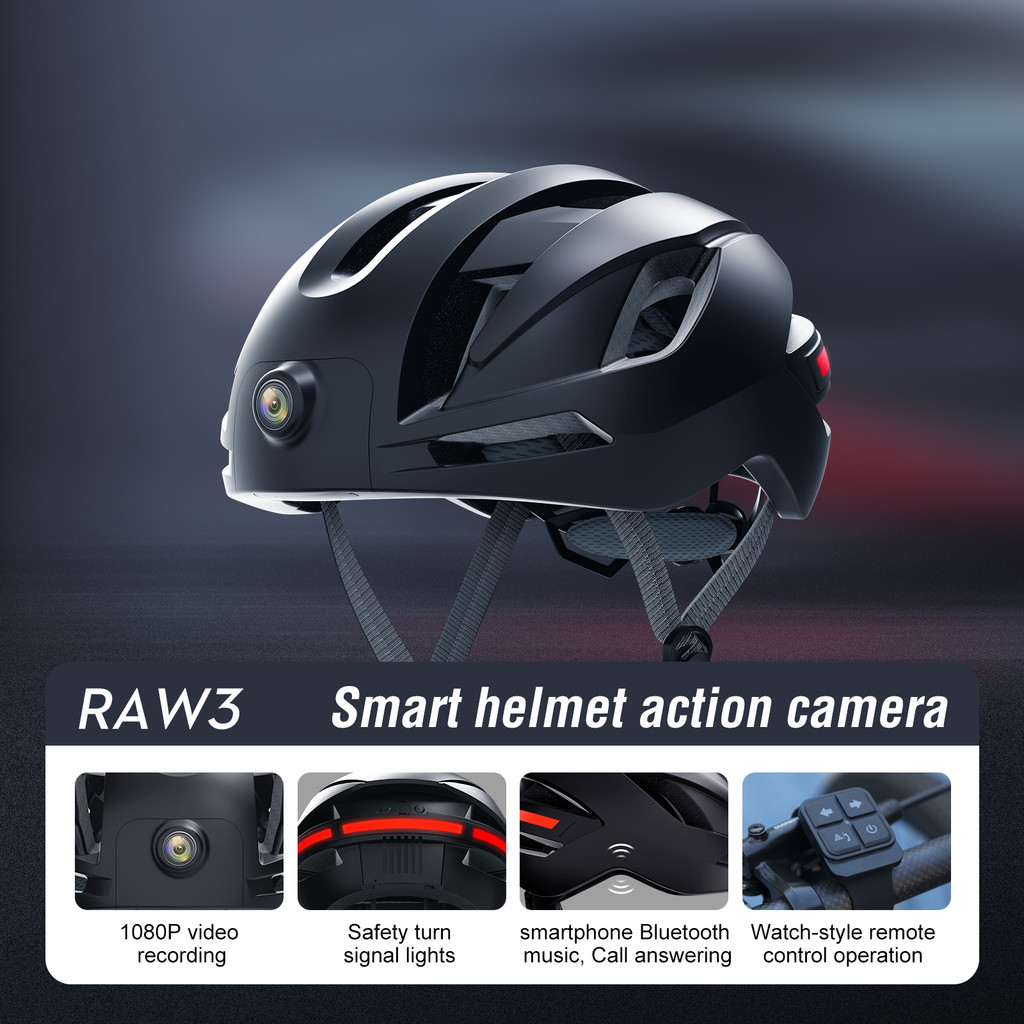 Smart Helmet with Turn Signals 1080p camera GPS APP WIFI Bluetooth ...