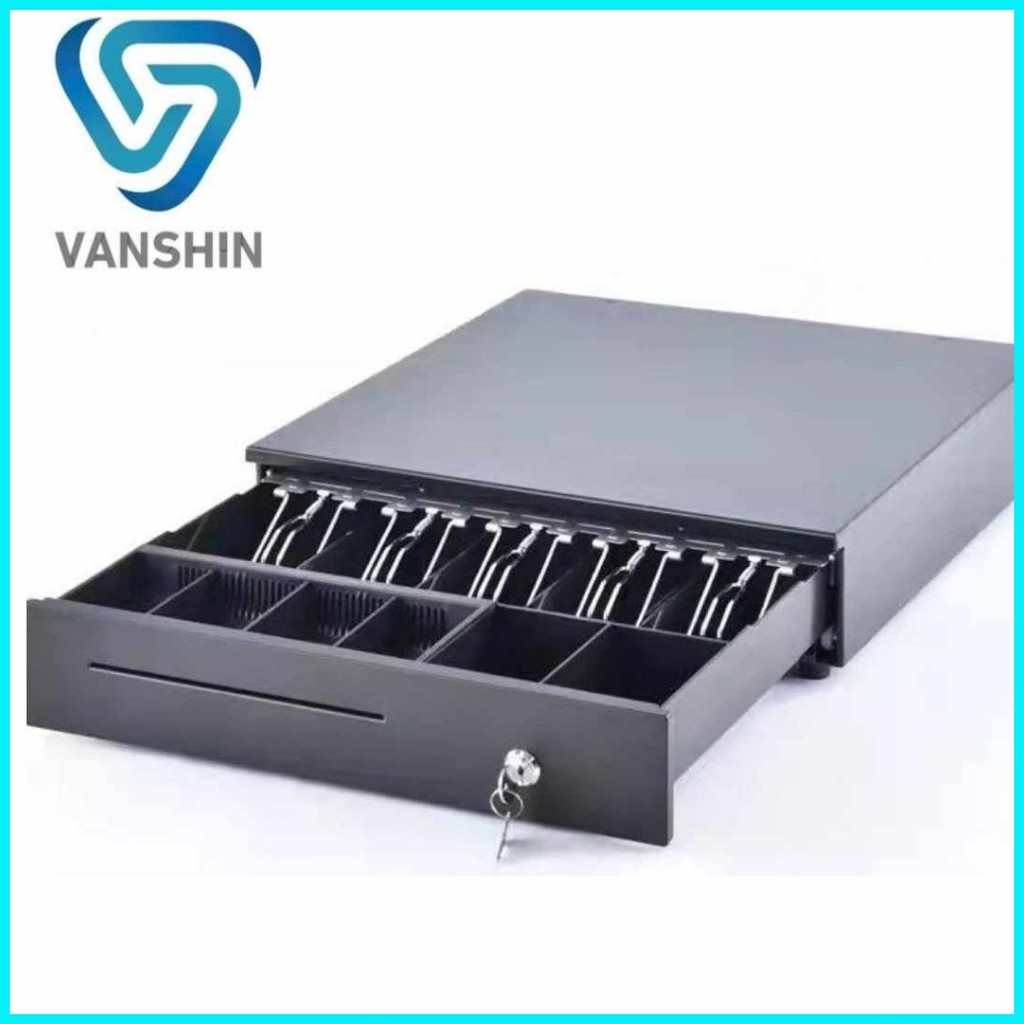 POS Electronic Cash Drawer Box Storage 5 Bills Grid 5 Coins Stall ...