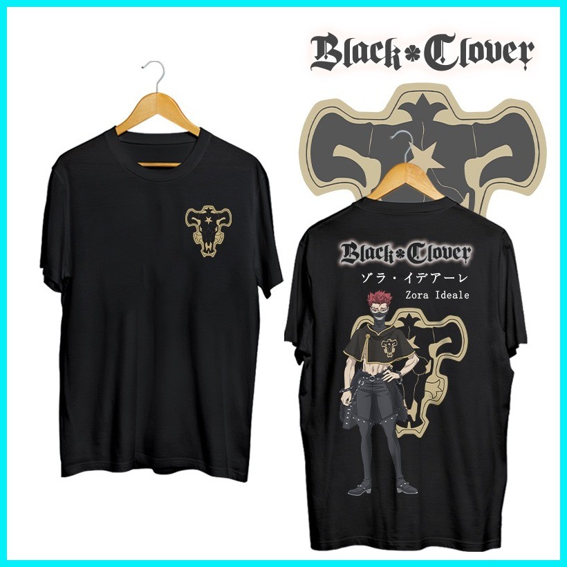 Black Clover shirt Black Asta libe Double-sided Print Anime T-shirt Men ...