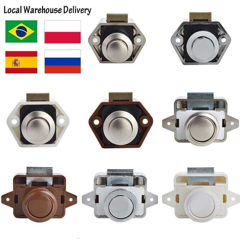 A KAK 10Pcs Camper Car Push RV Caravan Boat Motor Home Cabinet Drawer ...