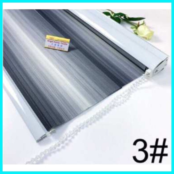 ROLLER KOREAN BLINDS TRI-COLOR LAYER SHADE GRADUATED COLOR LIGHT ...