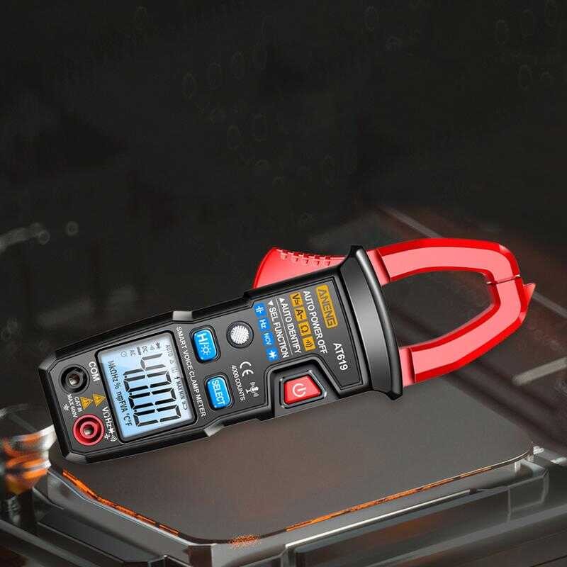 At619 Ammeter Clamp 4000 Counts Clamp-On Amp Meter Measurement Tools ...