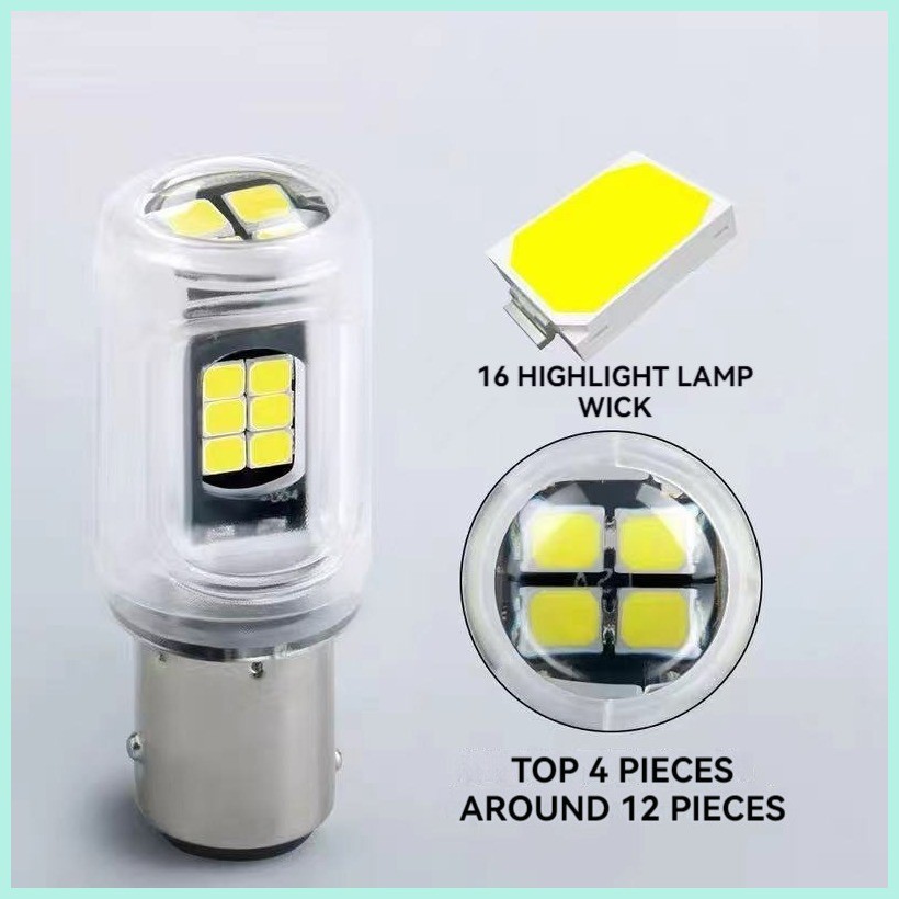 MOKOTO TAIL LIGHT/ BRAKE LIGHT STEADY-RED SUPER BRIGHT HI-LOW BEAM 16 ...