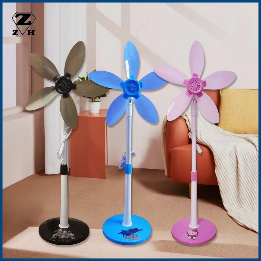 ☂ ZH Spiderman/Hello Kitty Stand fan 5 Blades Portable Stand fan ...