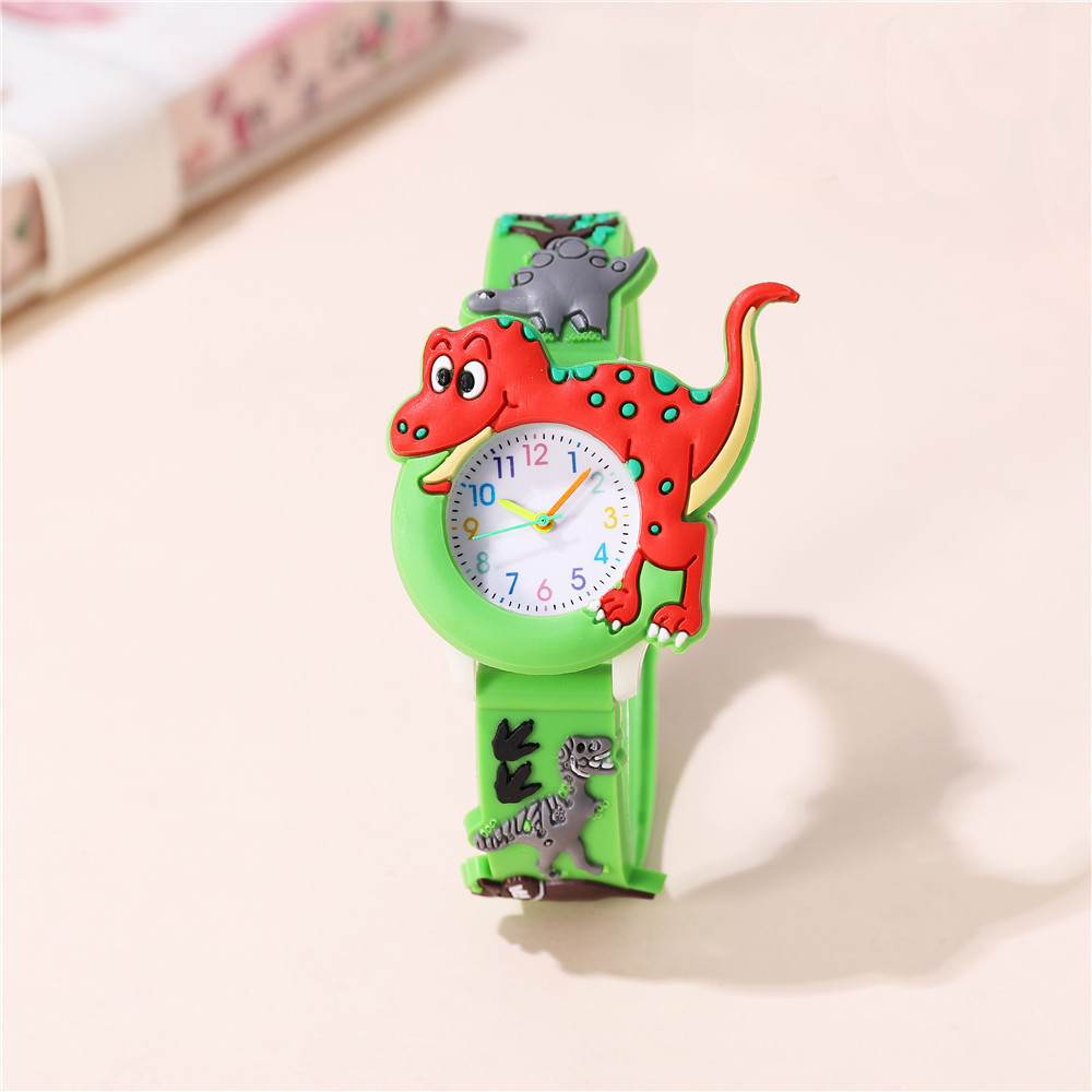 Kegllect Dinosaur Children's Cartoon Quartz Watch Kids Silicone Watches ...