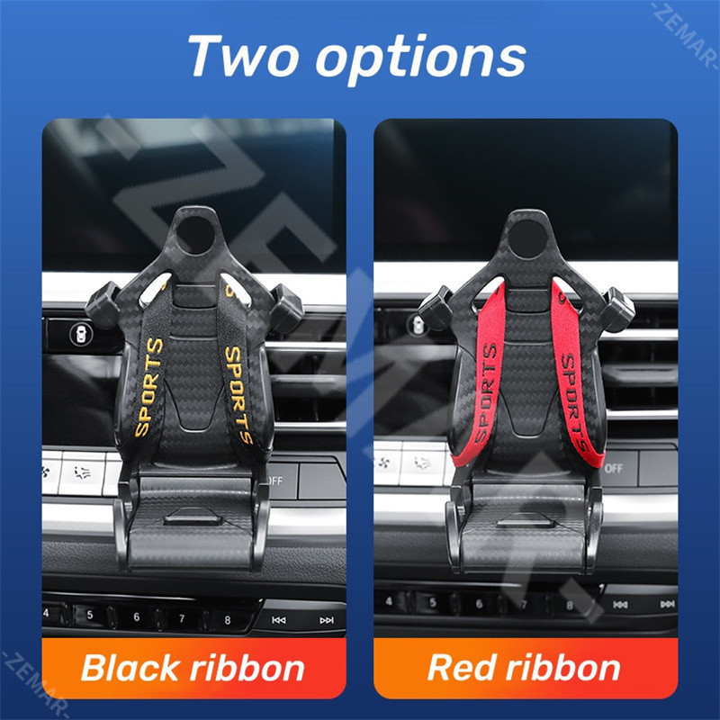 Mitsubishi Racing Seat Shaped Car Phone Holder Car Air Outlet Phone ...