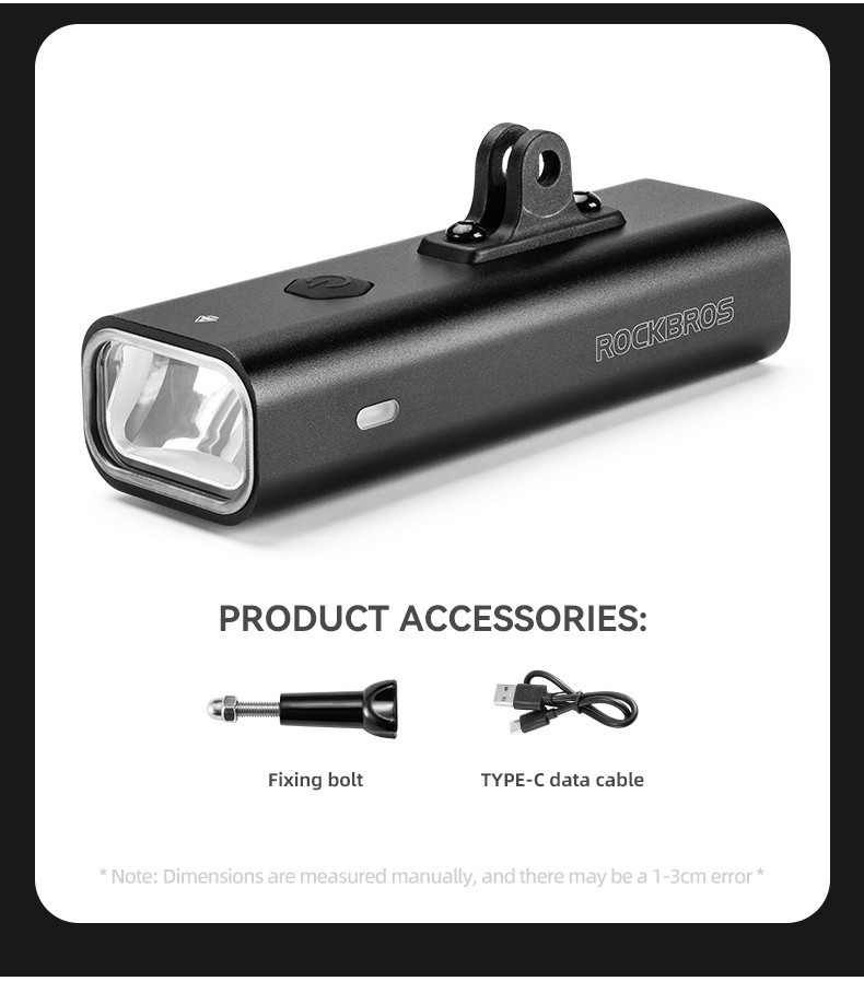 ROCKBROS Bike Hoisting Light 400/800/1000/1500/3000 Lumens Headlight Waterproof Bicycle Hanging ...