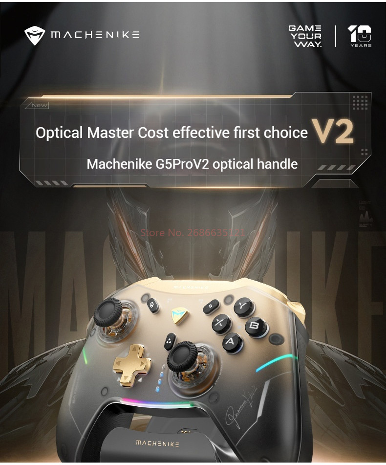 G5Pro V2 Collector Edition Optical Gamepad Hall Joystick Custom Control ...