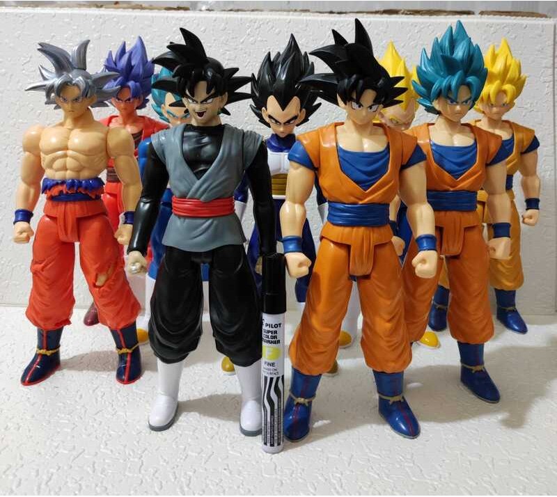 Dragon Ball Z DBZ Goku Super Saiyan Vegeta Original Movable 12 Inches ...