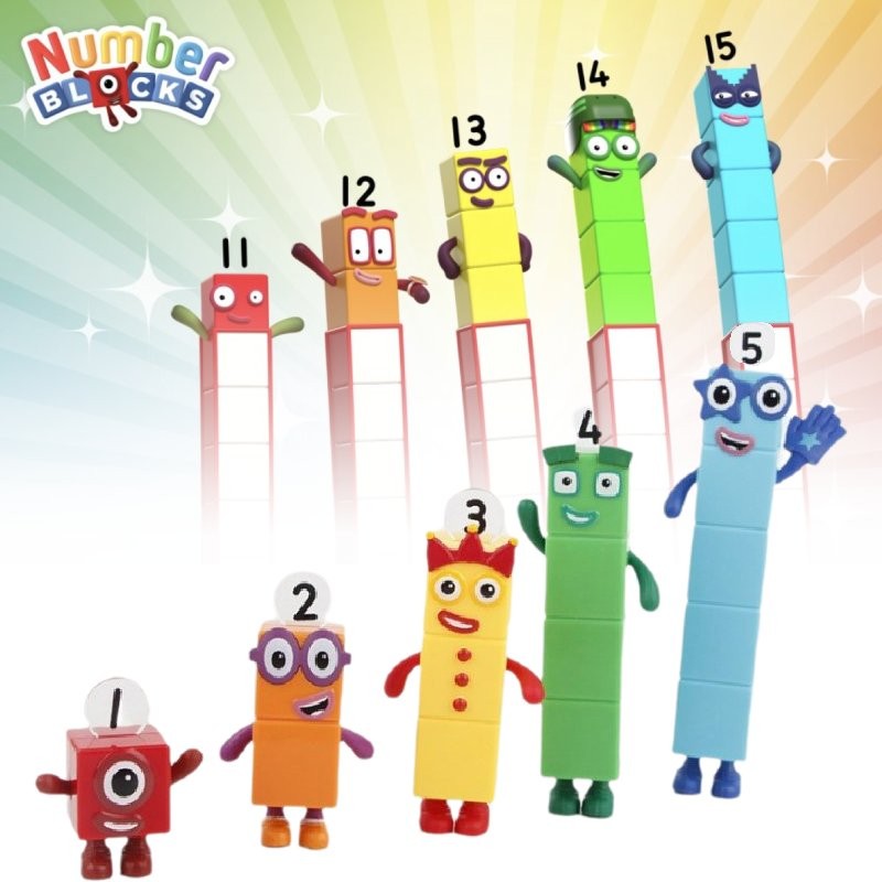 Numberblocks Cube Small Figures Pvc Transformable Characters ...