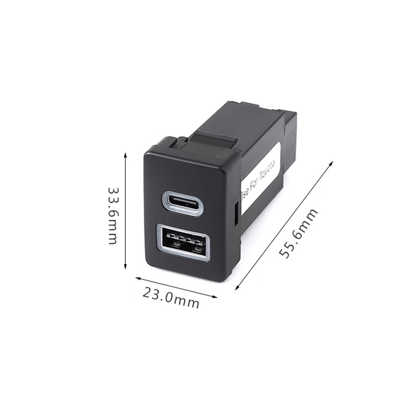 Quick Car Charger Dual USB QC3.0 Type C PD Interface Socket Auto Phone ...