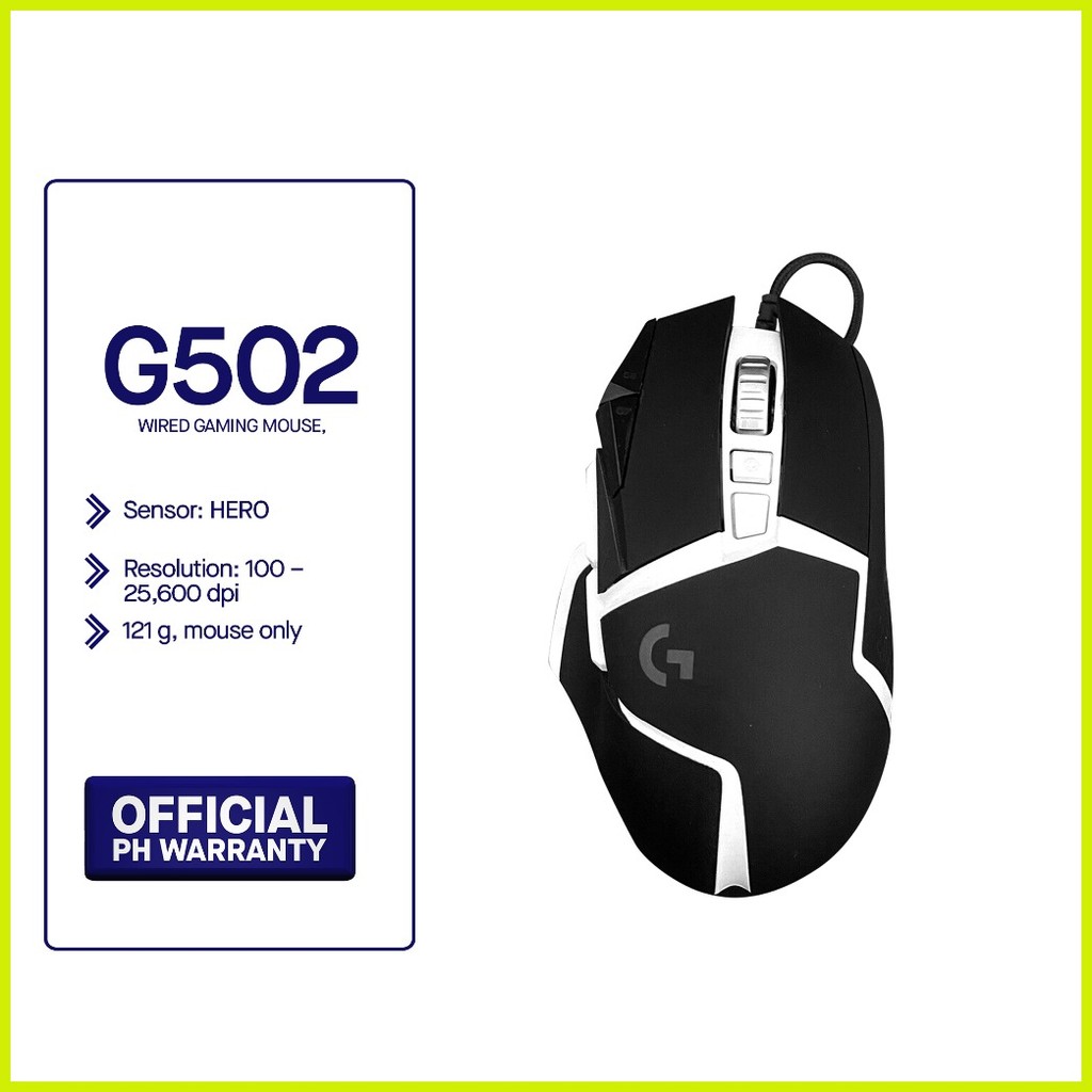 ¤ Logitech G502 Hero / G502 Hero SE Tunable High Performance RGB Gaming ...