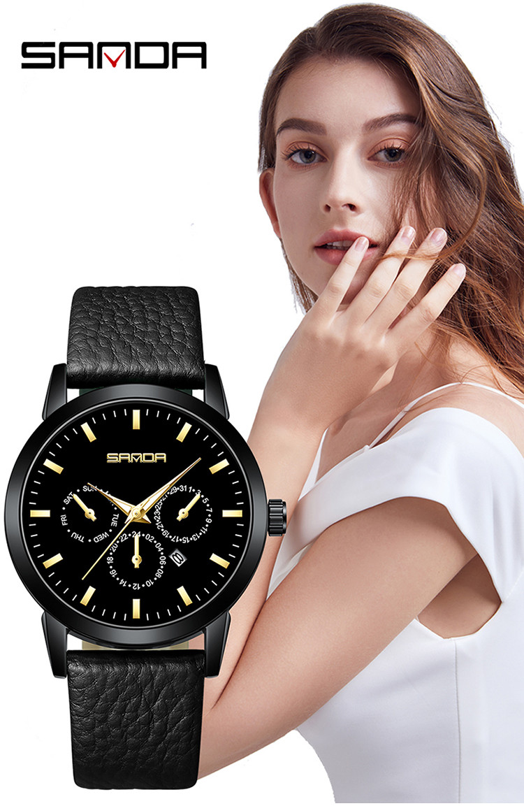 SANDA Classic Trendy Business Style Fashion Simple Versatile Men Watch ...