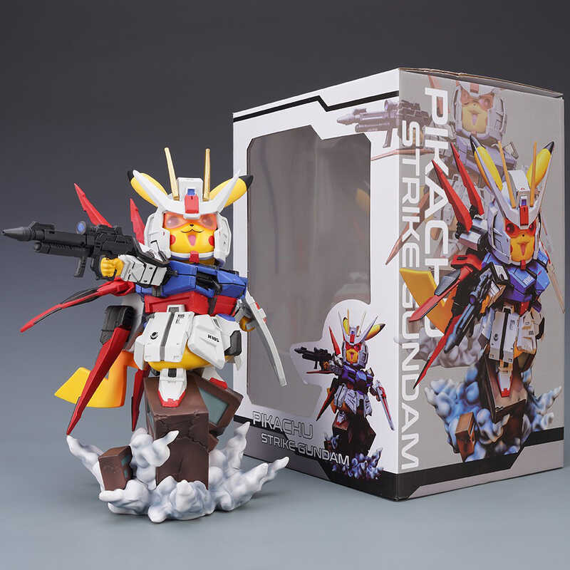 Bandai 24Cm Pikachu Strike Am GK COS Collection Action Figure Model ...